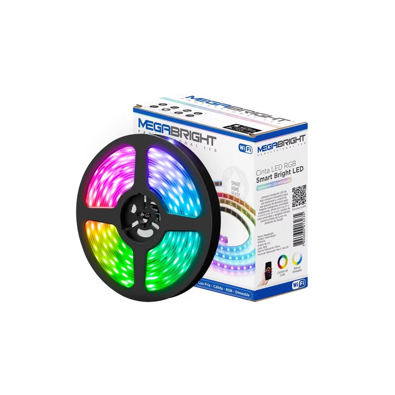 HB LEDS Cinta LED Smart RGB 5m CCT Inteligente WIFI | falabella.com