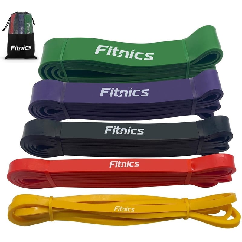 FITNICS Power Bands Bandas Elasticas Resistencia Fitnics Set 5 Latex ...