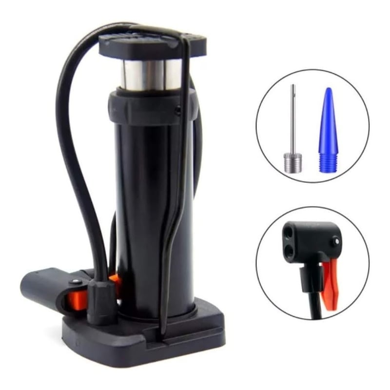 Bombin Inflador Con El Pie Para Bici Moto Pelotas | Sodimac Chile