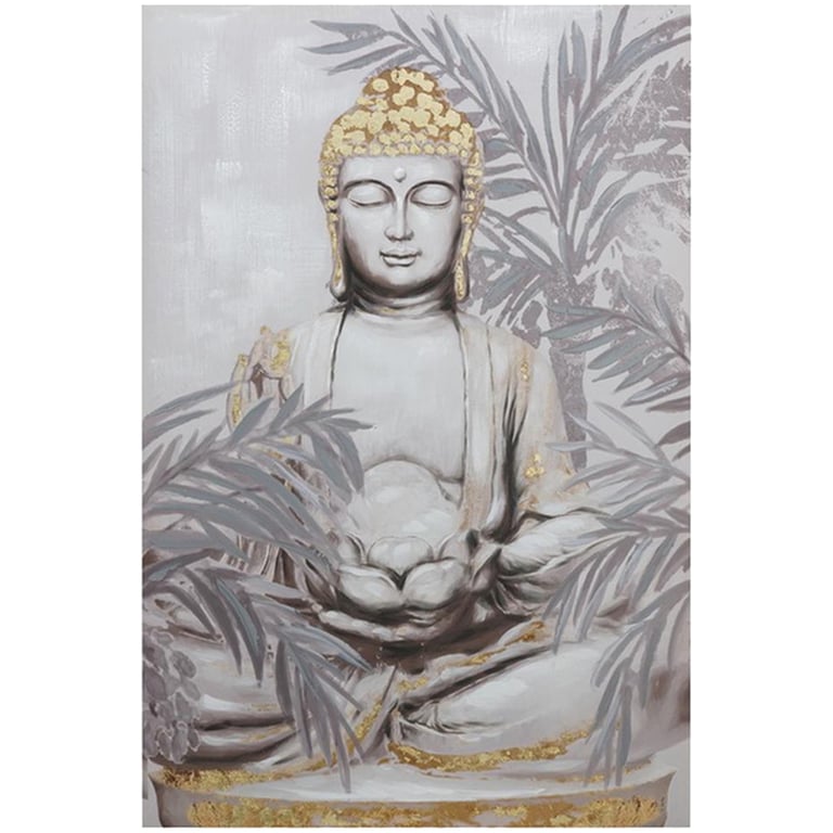 MALLORCA Cuadro Abstracto Buda Sentado Gold 120 x 80 | falabella.com