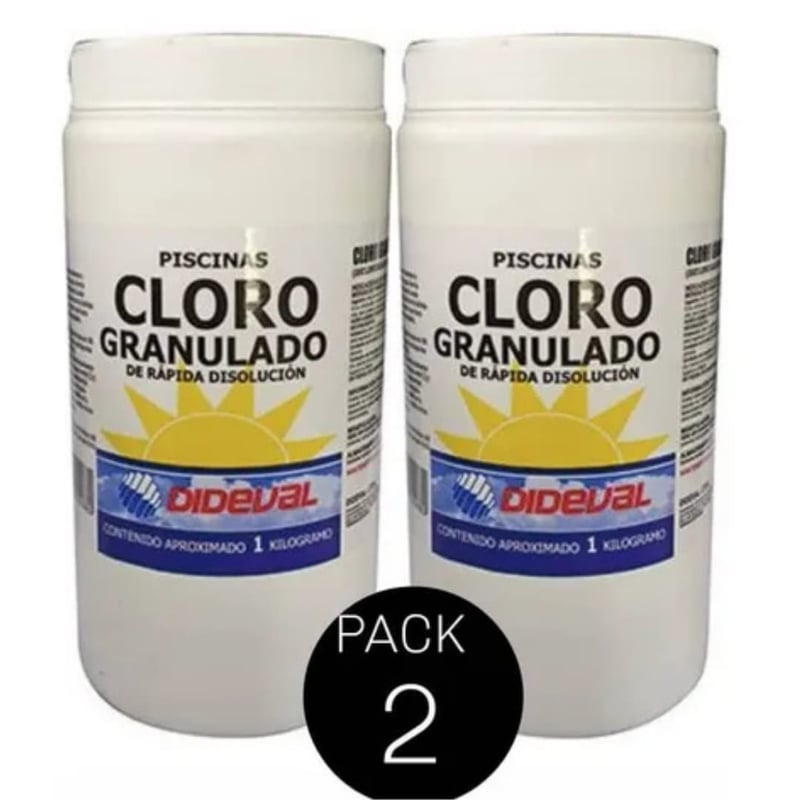 Cloro Granulado Para Piscinas 1 Kgs X 2 Unidades Dideval | Sodimac ...