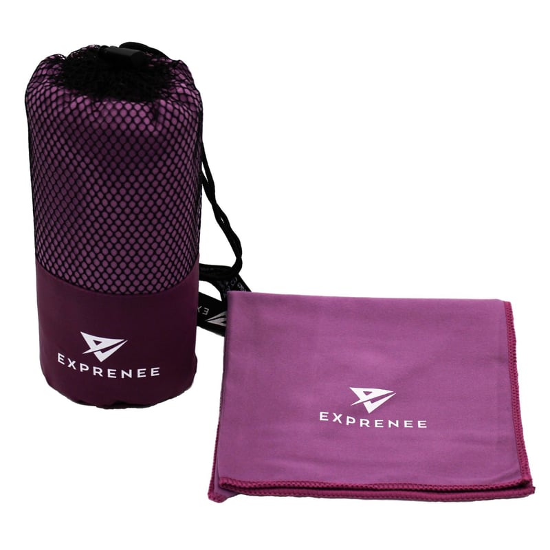 EXPRENEE Set 3 Toallas Microfibra Trekking Natación Exprenee Purpura ...