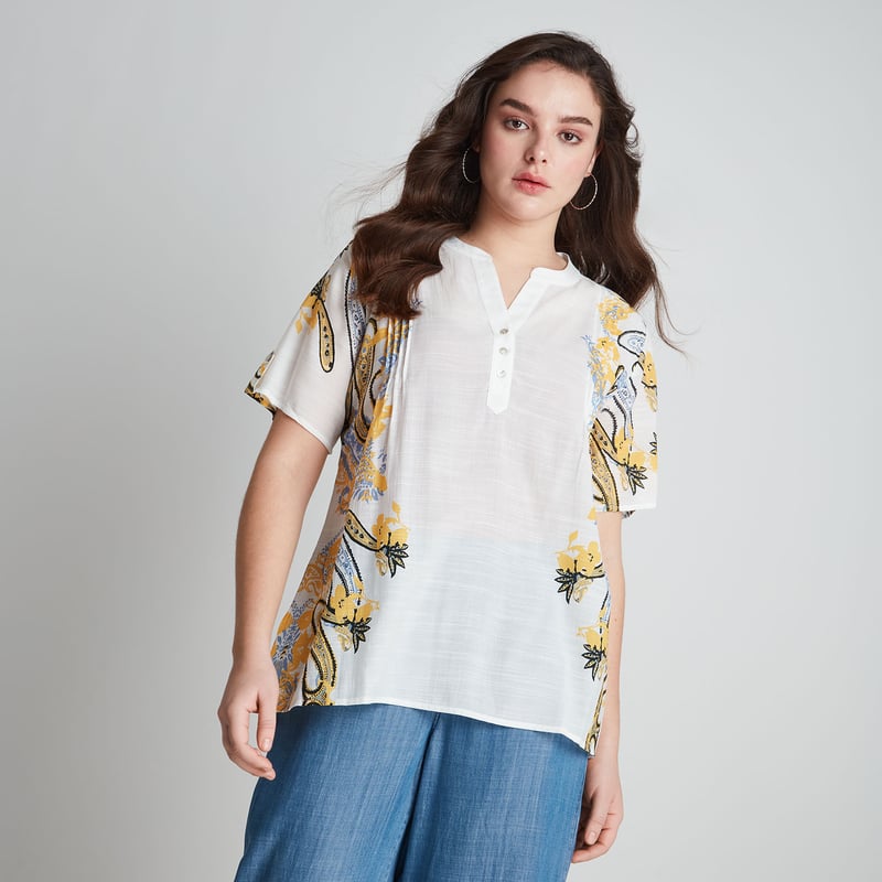 CURVI Blusa Con Alforzas Mujer Curvi | falabella.com