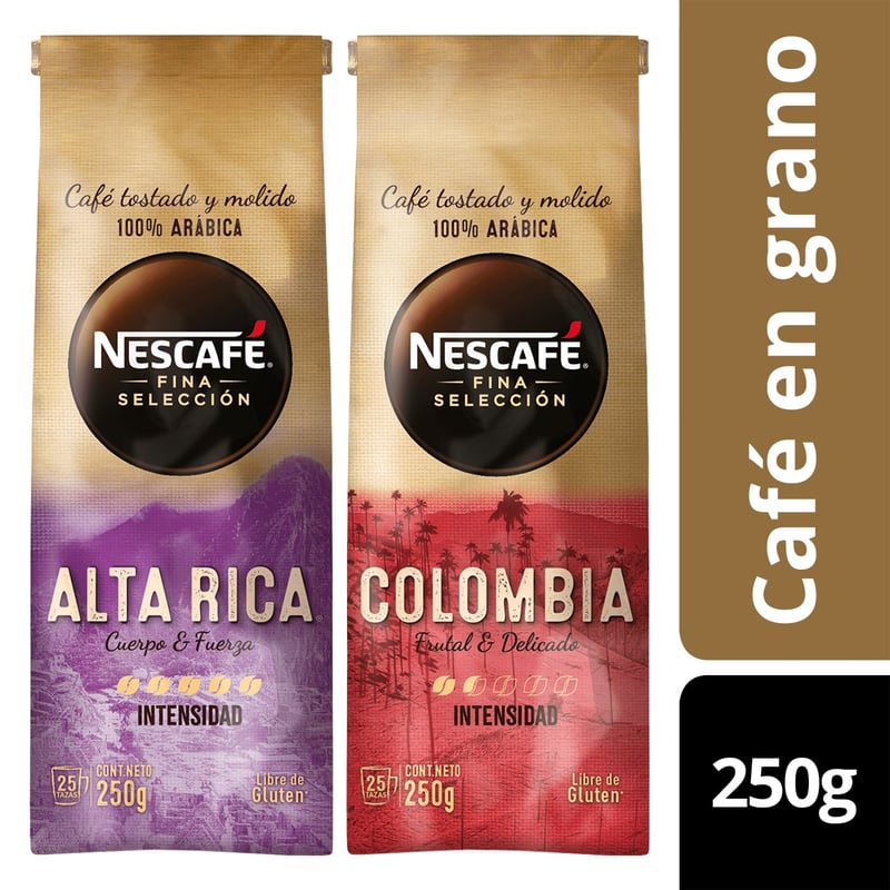 NESCAFE Café NESCAFÉ® Fina Selección Alta Rica y Colombia 250g ...