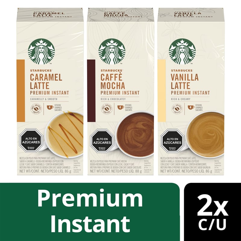 STARBUCKS Café Starbucks® Premium Instant Sabores X6 Cajas | falabella.com