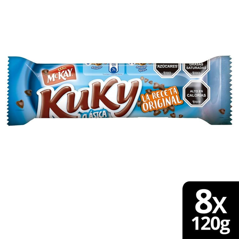 NESTLE Galleta Chip Kuky® Clásica 120g X8 Unidades | falabella.com