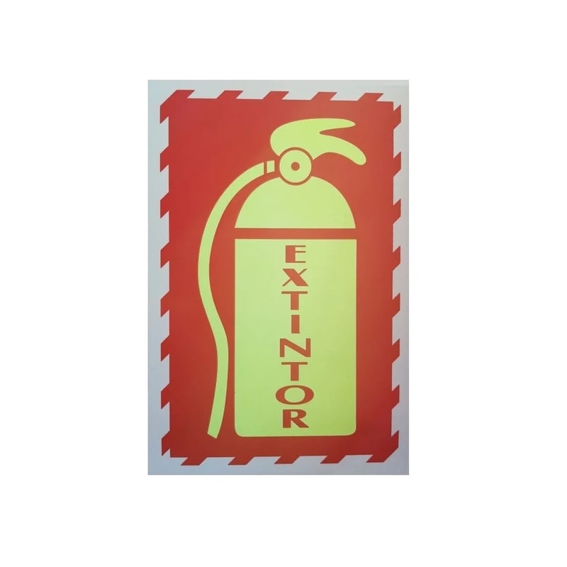 Señaletica Extintor Letrero Extintor De Fuego 20x30cm | Sodimac - Falabella