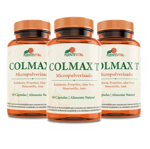 FUENTEVITAL Colon T / Colmax T Fv 3 Frascos 60 Capsulas c/u | falabella.com