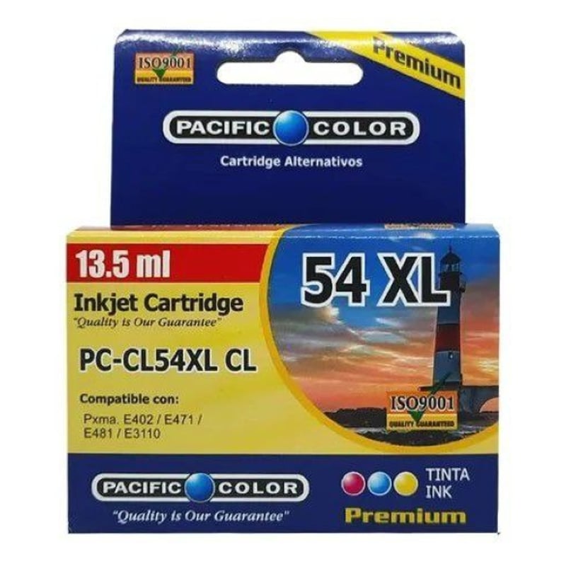 PACIFIC COLOR Cartucho Alternativo Pg-54 Xl Color 135ml Pacific Color ...