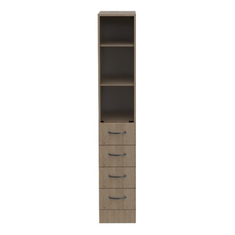 TUHOME Torre Baño Vanguard Rovere / Blanco 174x30x45cm Tuhome TUHOME ...