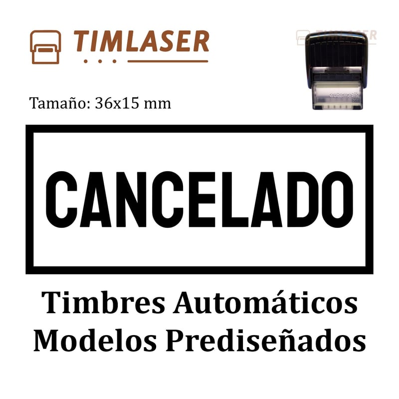 Timbres Automáticos Modelos Prediseñados CANCELADO | Sodimac - Falabella