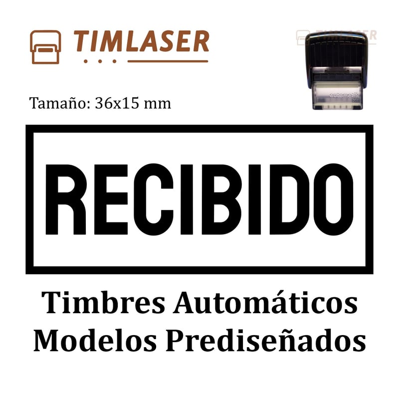 STAMPS Timbres Automáticos Modelos Prediseñados RECIBIDO | falabella.com