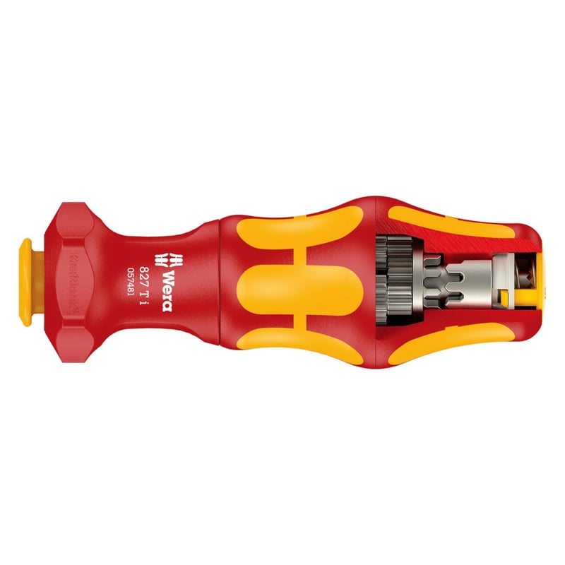WERA Destornillador Aislado con Engranaje Mango Porta Puntas ...