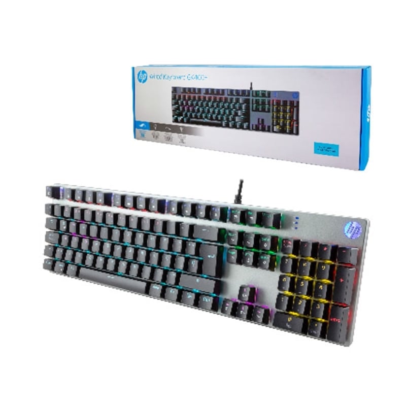 HP Teclado Gamer Mecánico HP GK400F Led Rgb Qwerty Anti-Ghosting HP ...
