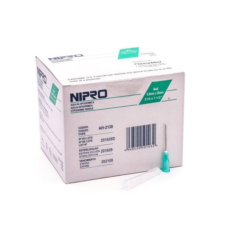 NIPRO Aguja Hipodermica Nipro 21g X 1 Caja 100 Unidades | falabella.com
