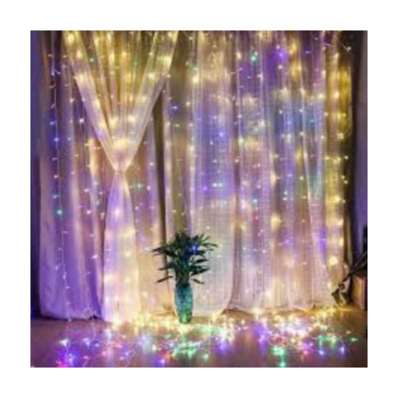 UNIVERSAL CORTINA LED 3 METROS POR 2 METROS MULTICOLOR NAVIDAD ...