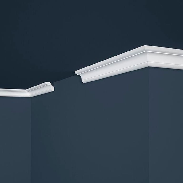 MARBET DESIGN Moldura Cornisa E24 29x29mm x 2mts Caja 140 unds ...