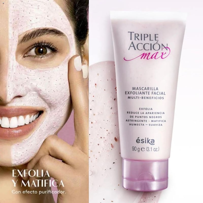 DECATALOGO Mascarilla Exfoliante Facial Esika Triple Acción Max ...