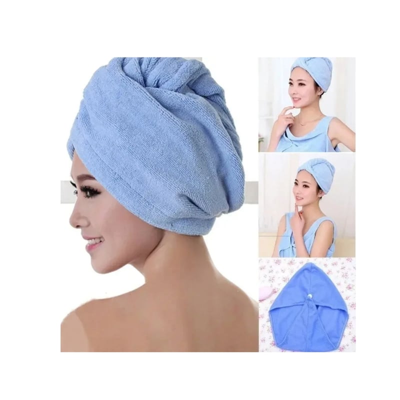 GENERICO Toalla Para Secar Pelo Turbante Microfibra Colores Cabello ...