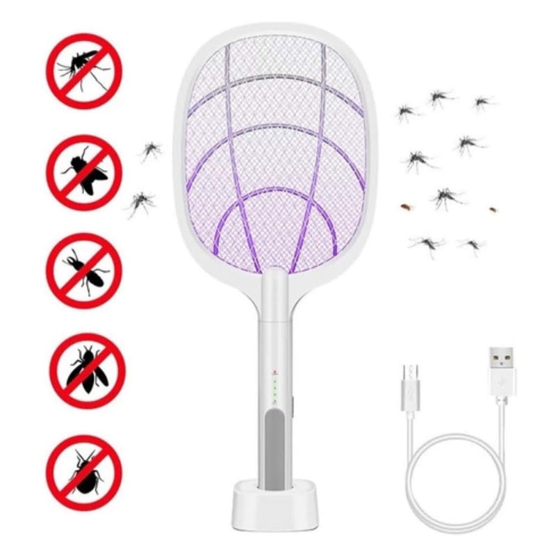 GENERICO Matamoscas Mosquitos Recargable Usb Uso Manual y Atracción ...