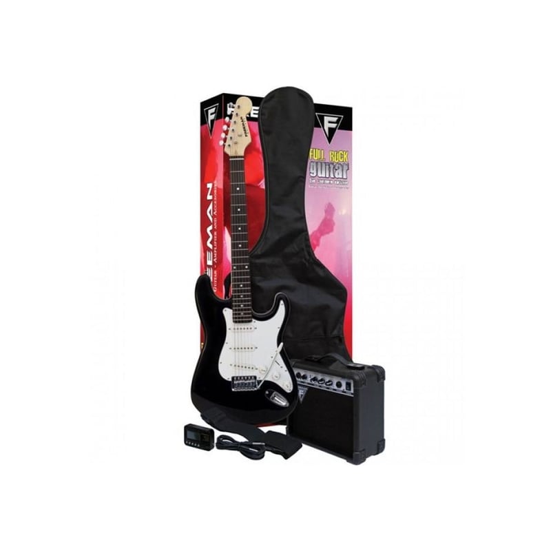 FREEMAN Set de Guitarra Electrica Freeman FULL ROCK color negro ...