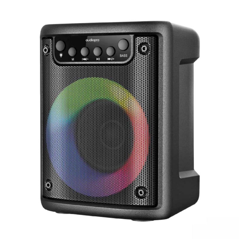 AUDIOPRO Parlante Karaoke Bluetooth USB AUX RGB 10W RMS Audio Pro | falabella.com