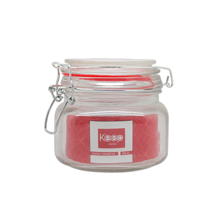 Frasco Hermético Rojo 500 ml Keep - Rojo | Sodimac - Falabella