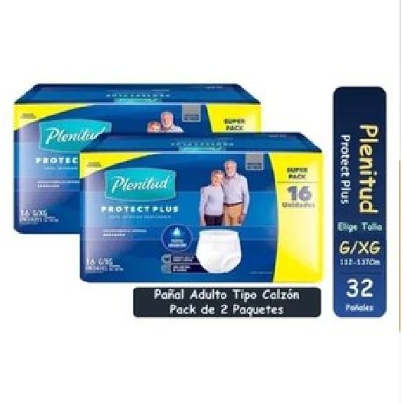 PLENITUD Pack 2 Plenitud Pants Adulto Tallas G - Xg ( 16 U X Paquete ...