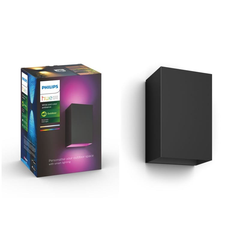 PHILIPS HUE Aplique de Exterior Philips Hue Doble Resonate RGB Outdoor ...