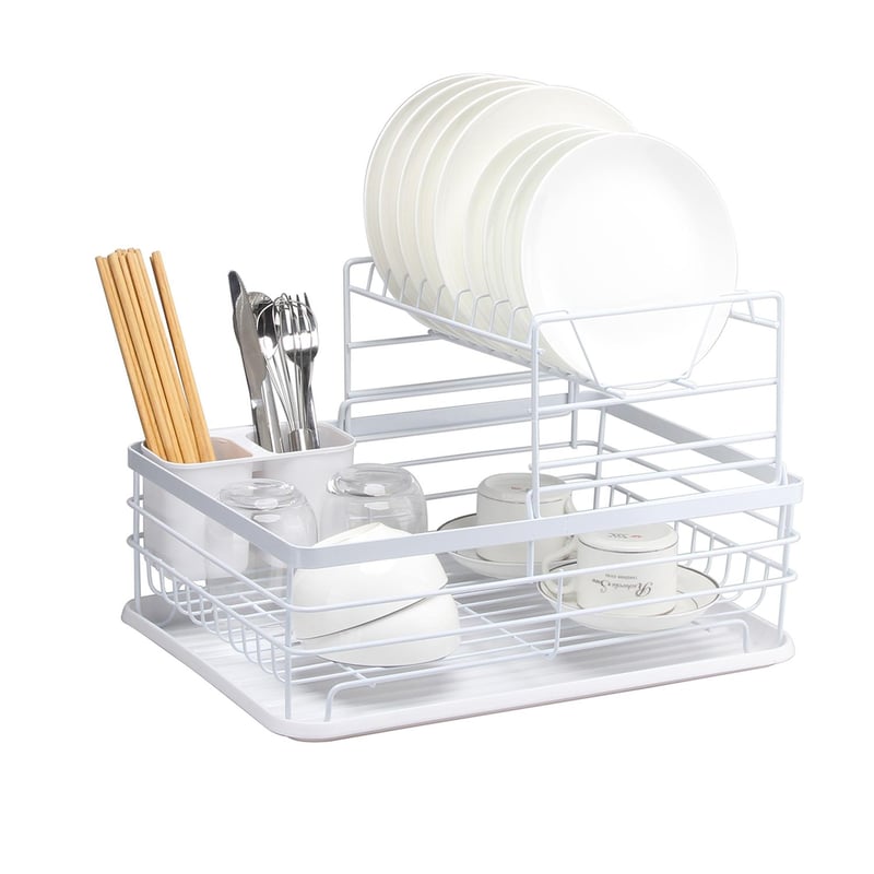 SIMPLIT Secaplatos Escurridor 2 Niveles Acero Inox Blanco Simplit ...
