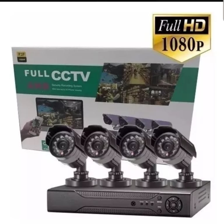 CCTV Kit Cctv 4 Canales Full HD 1080p P2p Seguridad. | falabella.com