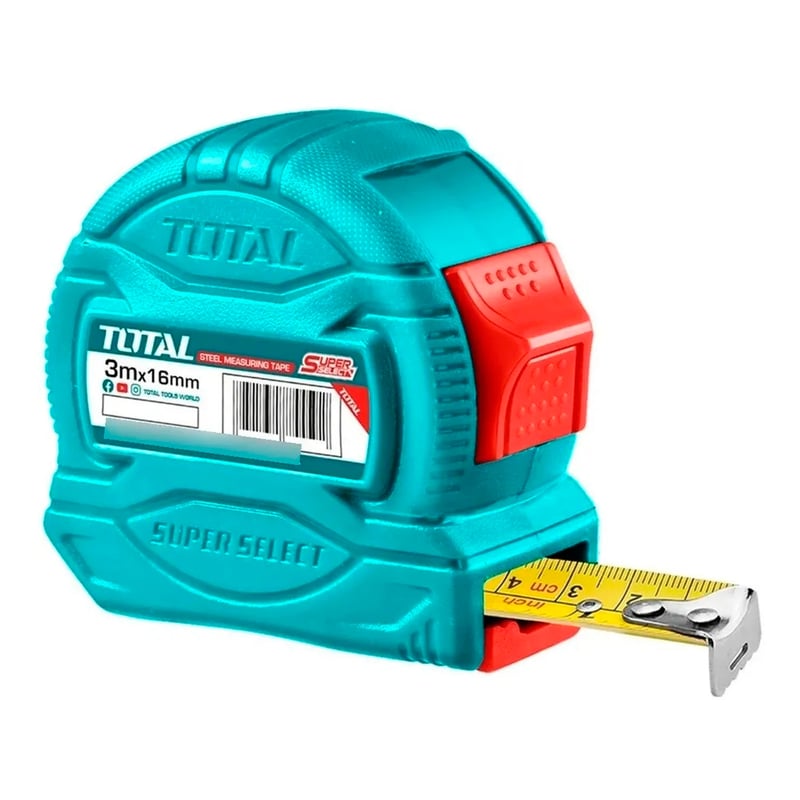 TOTAL TOOLS Cinta Huincha De Medir Metrica De Acero 3m | falabella.com