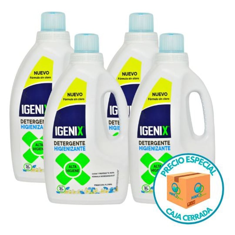 IGENIX PACK 4 DETERGENTE IGENIX 3 LITROS | falabella.com