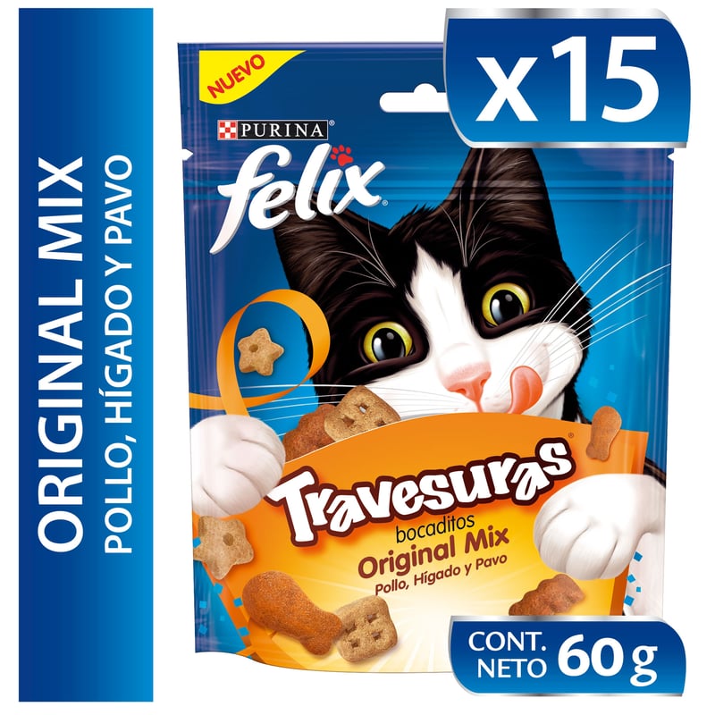 PURINA FELIX Snacks para gato FELIX® Travesuras Mix 60g | falabella.com