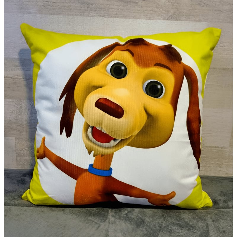 GENERICO Perro Chocolo en Cojín Almohada Felpa 45x45 cm Extra Suave ...