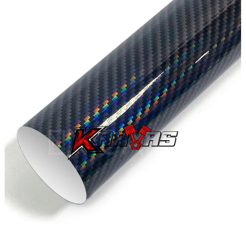 GENERICO Papel Vinilo 5D NEGRO TORNASOL Adhesivo Universal Karvas ...