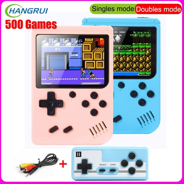 OEM Mini consola portátil 500 consola de videojuegos retro Rosa ...