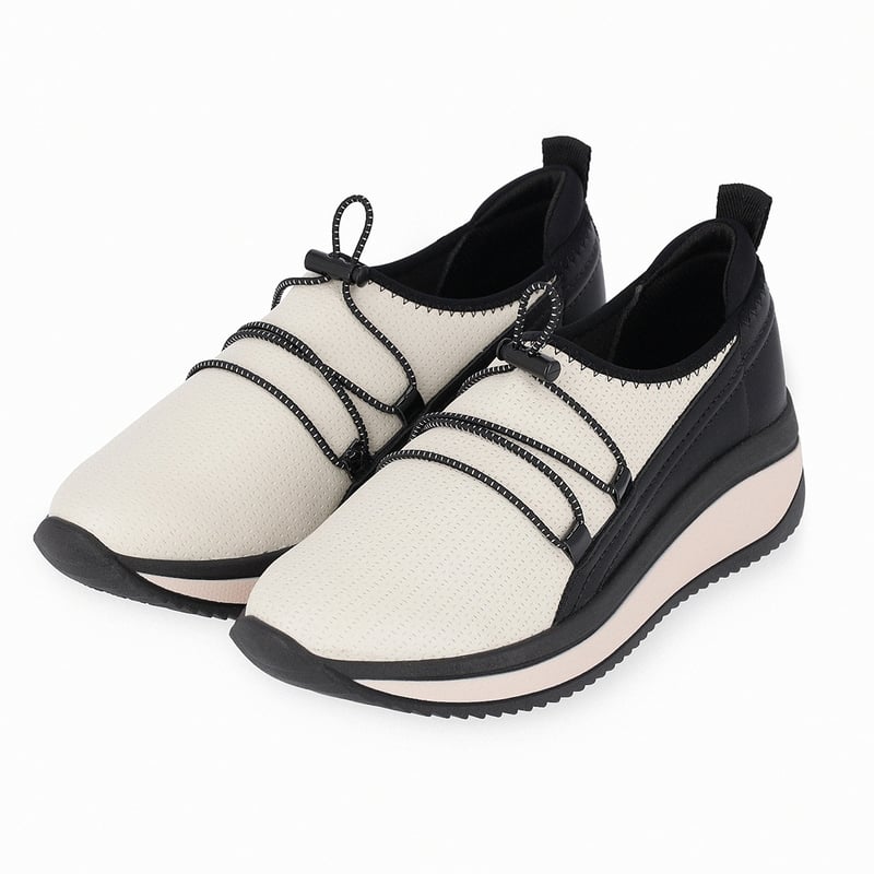 PICCADILLY Zapatilla Mujer Blanco Nadine y Negro Piccadilly | falabella.com