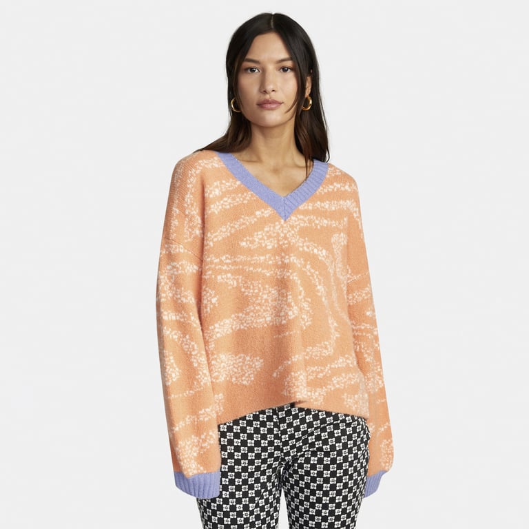 RVCA Sweater Mujer Long Distances Rosa RVCA | falabella.com