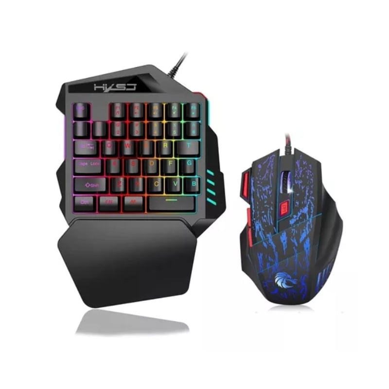 FANCY TECH Set De Una Mano De Mouse Y Teclado Con Luces Led | falabella.com