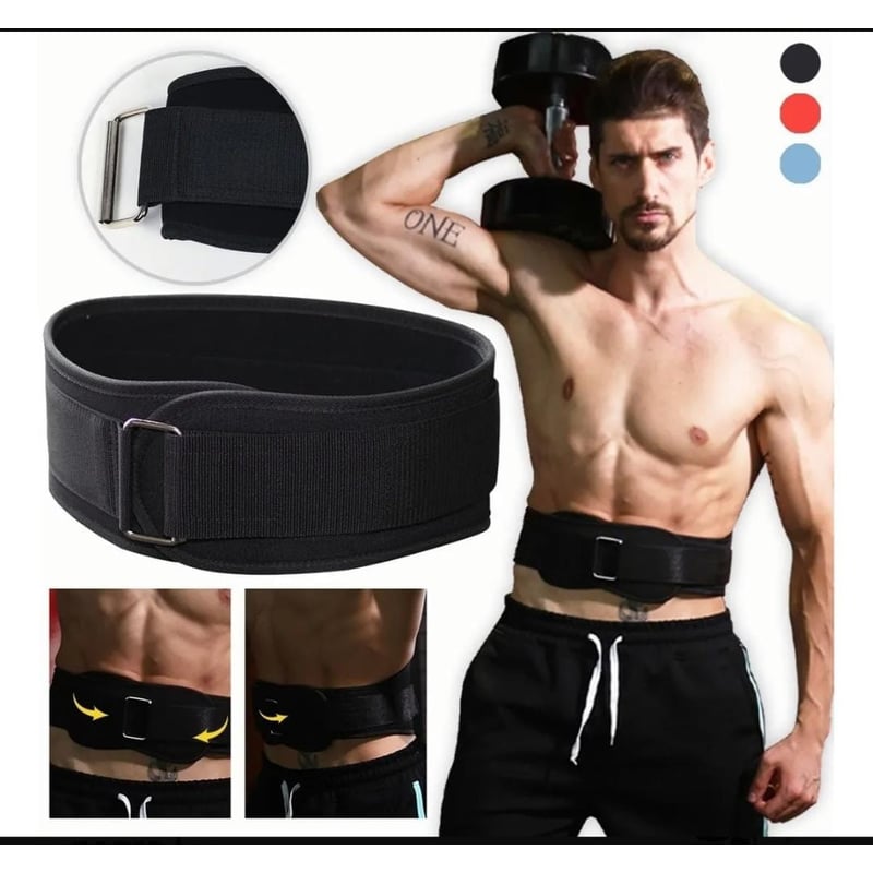 GENERICO Cinturón De Pesas Cuero Entrenamiento Gym Cinturon Lumbar ...