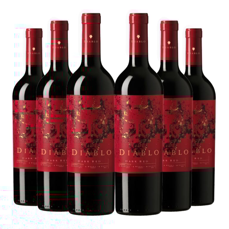 DIABLO 6 Vinos Diablo Dark Red, Ensamblaje 750ml | falabella.com
