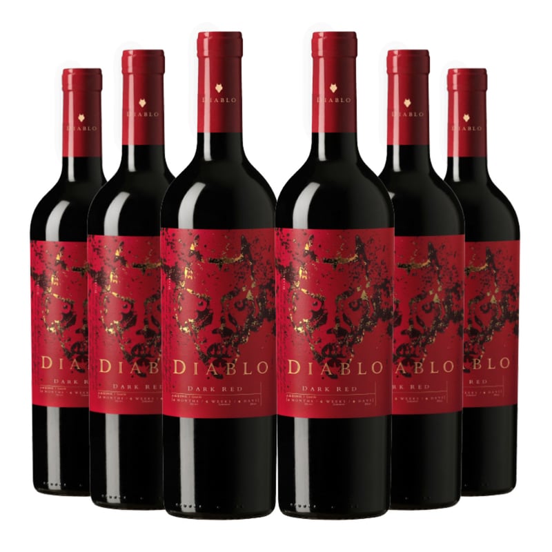 DIABLO 6 Vinos Diablo Dark Red, Ensamblaje 750ml | falabella.com