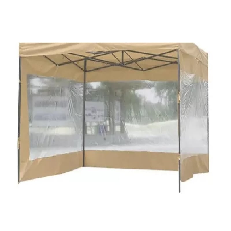Lona Paredes Laterales Transparente Para Toldo Plegable 3x3 Crema ...