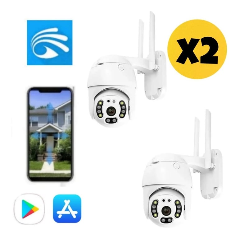 GENERICO X2 Cámara Ip Wifi Hd Motorizada Yoosee Model 8807jw ...