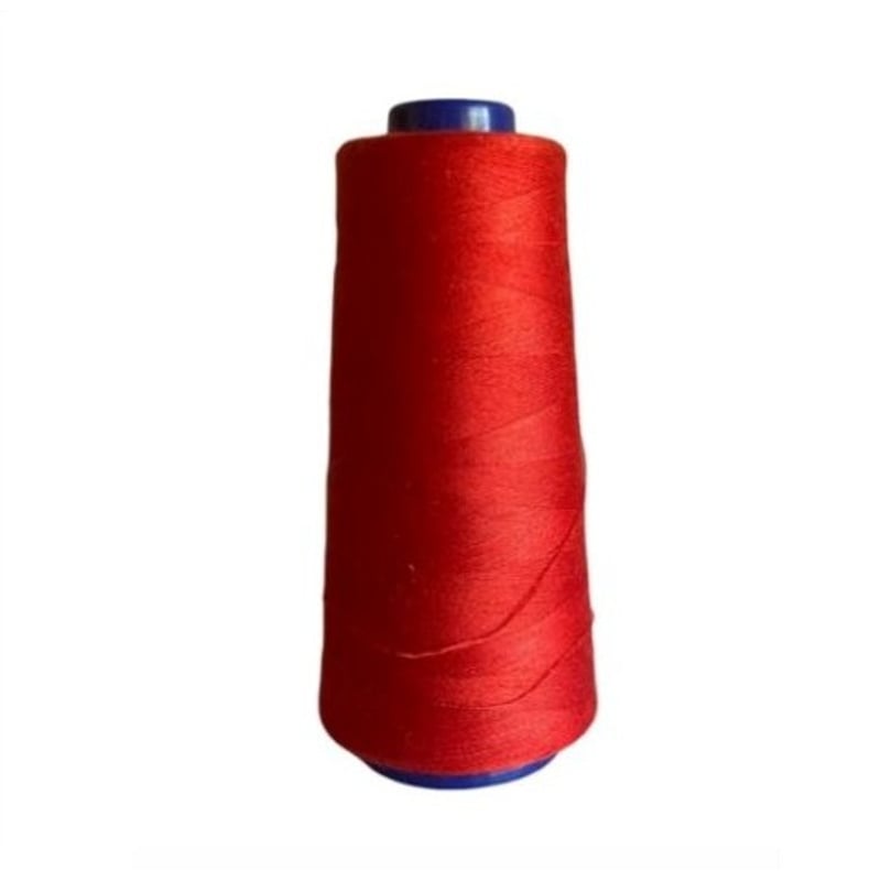 GENERICO 3 Hilos rojo bandera coser poliéster T120 2000 yardas c/u ...