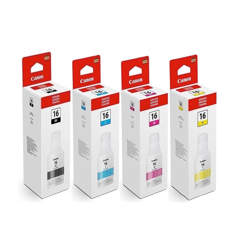 CANON Canon Pack De 4 Tintas Originales Gi-16 Gi16 Gx6010 Gx7010 ...