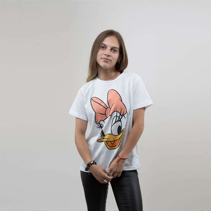 DISNEY Polera Mujer Mickey Daisy Face Blanco Disney | falabella.com