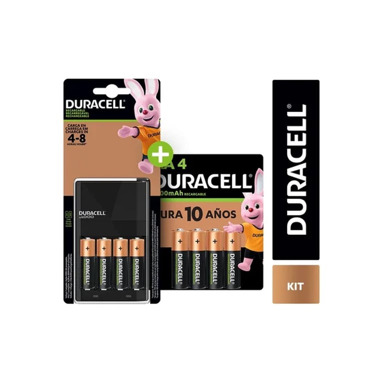 DURACELL Pack Cargador Duracell Y 8 Pilas Aa Recargables | falabella.com