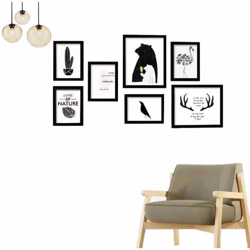 BJ HOGAR Set 7 Marcos De Foto Decorativos | falabella.com
